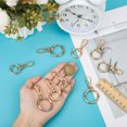 9Pcs 3 Styles Zinc Alloy Swivel Clasps with Spring Gate Rings Golden 57 ...