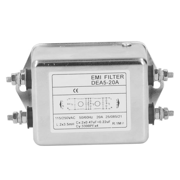 Noise Suppressor Power EMI Filter Single Phase Line Conditioner AC115V ...