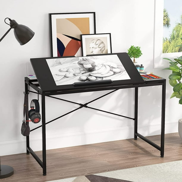 Tribesigns Drafting Table Drawing Desk Tiltable Tabletop Art Table ...