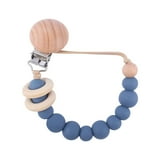 Food Grade Silicone Pacifier Chain - No Sharp Edges - Baby Infant ...