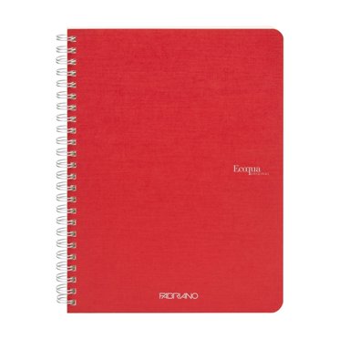 Fabriano Ecoqua Original Spiral-Bound Notebook, 5.8" x 8.3", A5, Graph ...