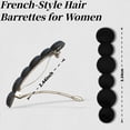 4 count -Style Hair Barrettes for Women, Non-Slip -Grip Spring Clips ...