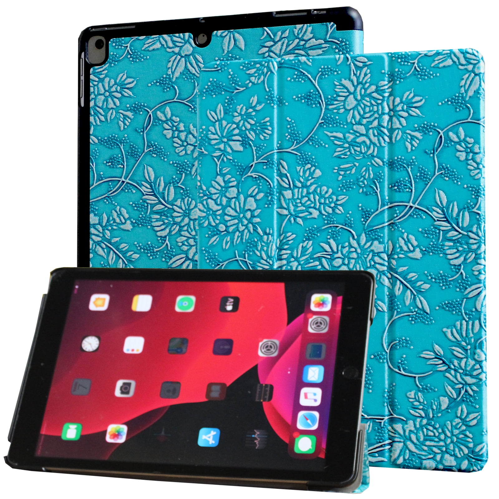 JYtrend Case for iPad 7th / 8th / 9th Generation, Slim Stand Hard Back ...