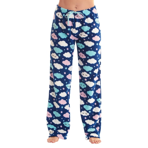 Just Love Fleece Pajama Pants for Women Sleepwear PJs (Blue - Sleepy ...