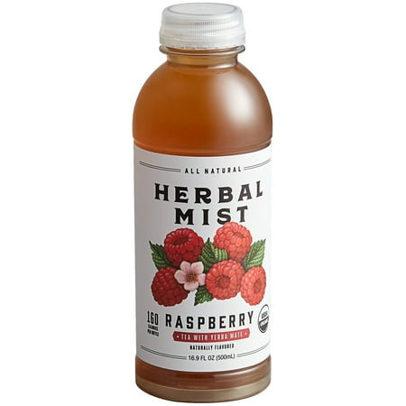 Herbal Mist 16.9 fl. oz. All-Natural Organic Raspberry Iced Tea with ...