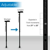 RMS, Walking Cane, Adjustable, Ergonomic Handle, Black - Walmart.com