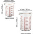 3 Piece Glass Measuring Cup Set, Includes 2-Cup, 4-Cup, and 8-Cup High ...