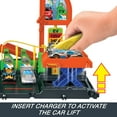 Hot Wheels, City Super Recharge Fuel Station, with 1:64 Scale Toy Car ...