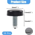 16 Pack M6 Thread Adjustable Furniture Levelers with Self-Adhesive Anti ...