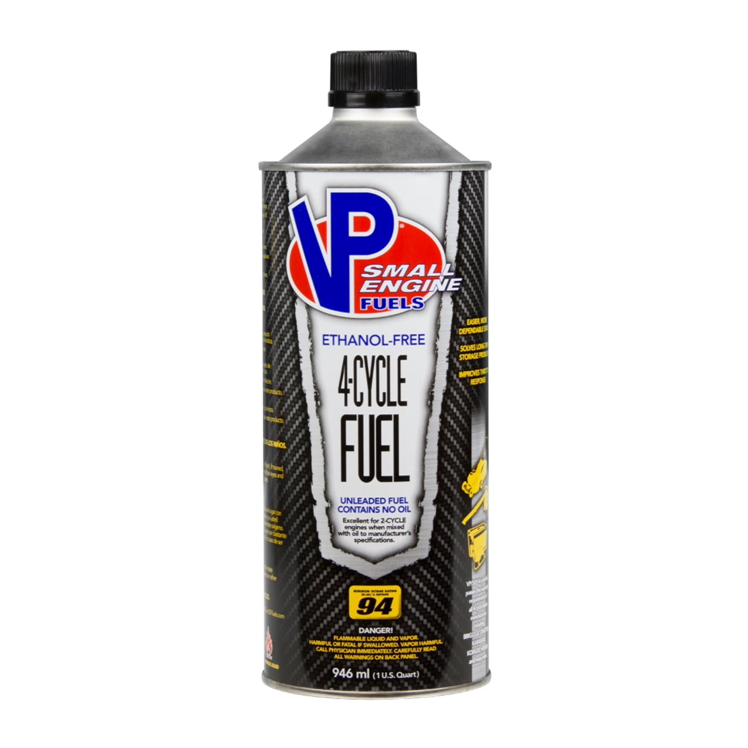 VP Fuel 94 Octane Ethanol-free 4-Cycle Fuel for Small Engines 1 quart ...