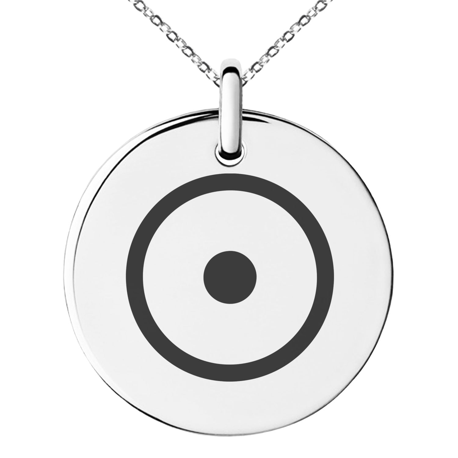 Stainless Steel Solar System Planetary Sun Engraved Small Medallion ...