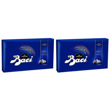Perugina Baci Classic Dark Chocolate Hazelnut 21-pc Truffle Box, Candy ...