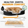Fluffy Orthopedic Dog Bed for Large & Extra Large Dogs, Calming Plush ...