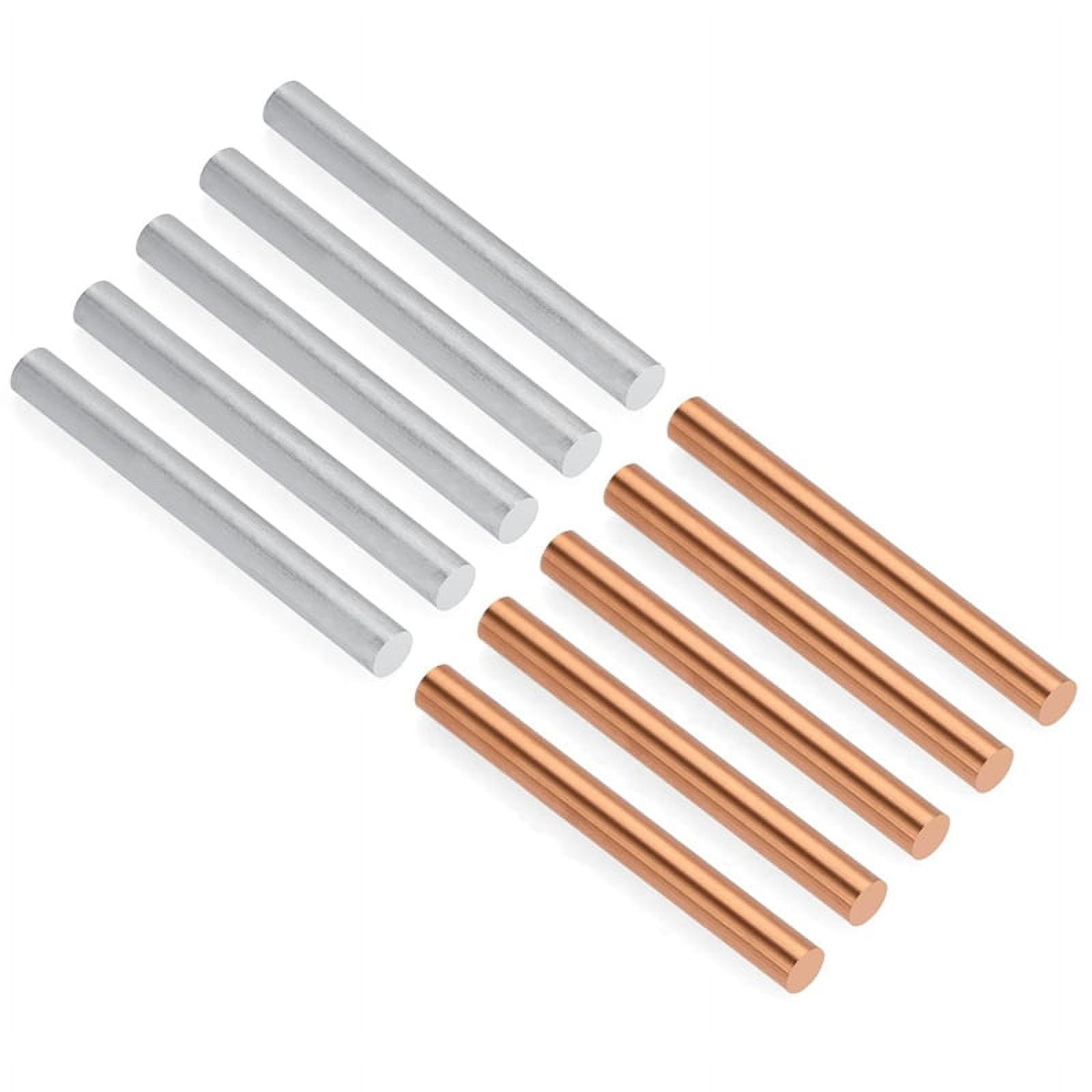 Click here for Unbranded 10pcs Pure Copper Zinc Rod metal Round R... prices