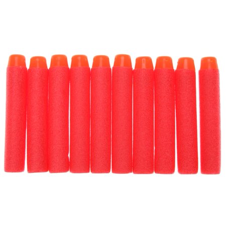 Peggybuy 100pcs Hollow Hole Foam Soft Bullets Toy Gun Refill Bullet for ...