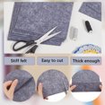 15Pcs Felt Non Woven Fabric DIY Craft Supplies Rectangle Gray ...