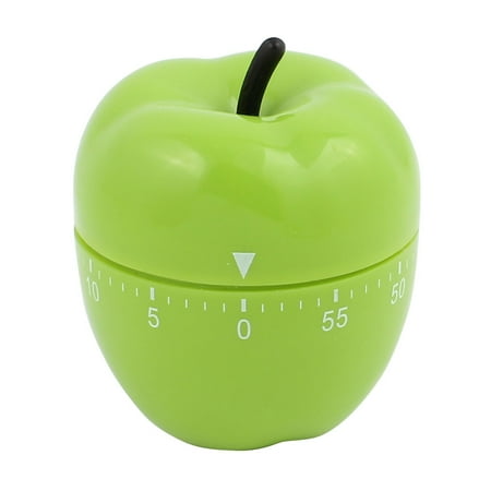 2.5x2.5x3-Inch 60 Minute Mechanical Kitchen Timers Green Apple Design ...