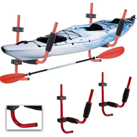 WALFRONT 1Pair Kayak Storage Rack Hanger Supporter Carrier Surfboard ...
