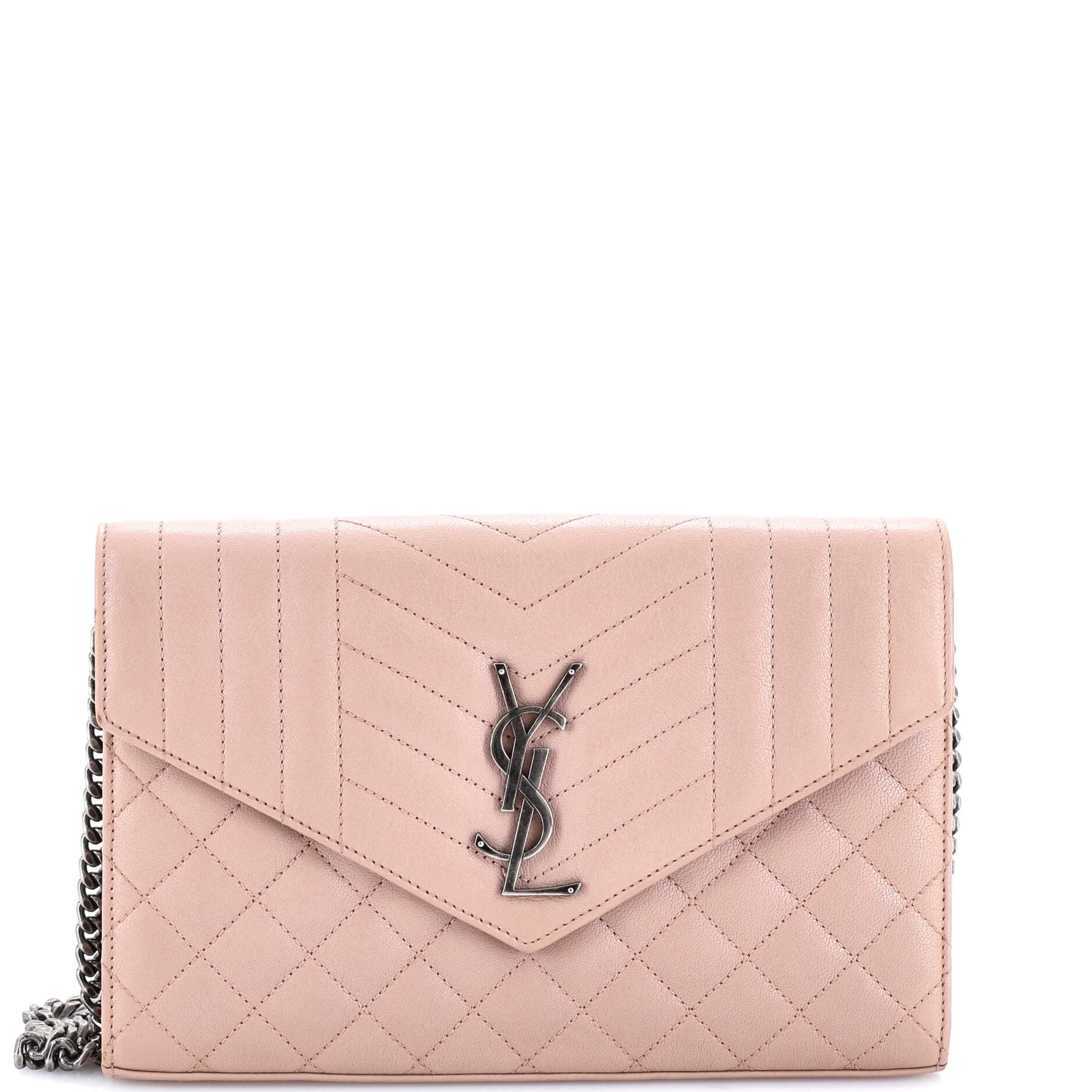 Pre-Owned Classic Monogram Envelope Satchel Mixed Matelasse Leather ...