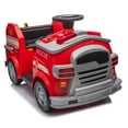Ride on Fire Truck, 12V Kids Ride On Electric Car, Fire Engine Shape ...