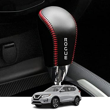 Gear Knob,8mm 10mm 12mm Stitch 5 Speed Knob Leather Red Stitch Car ...