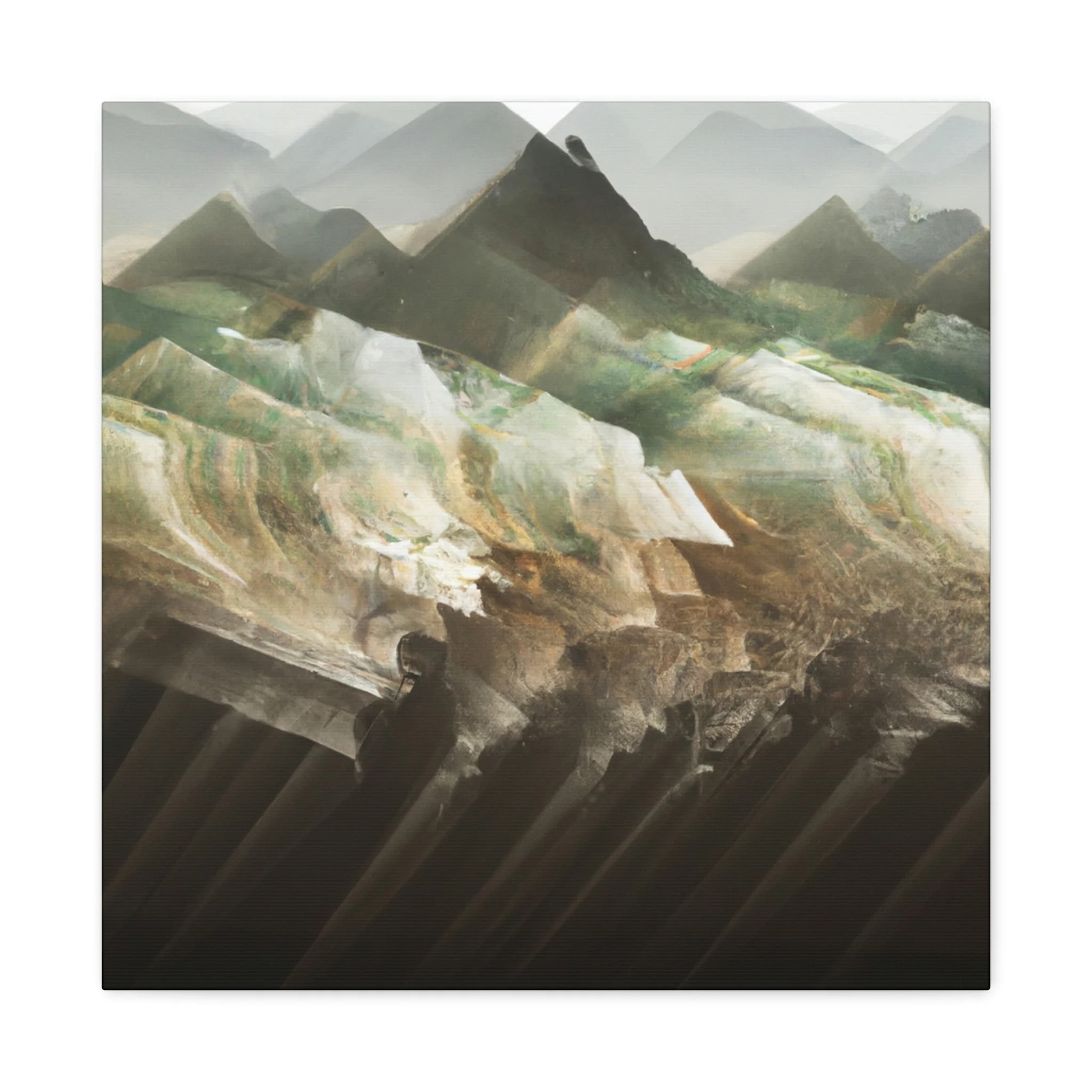 Lofty Mountain Peaks - Canvas - Walmart.com