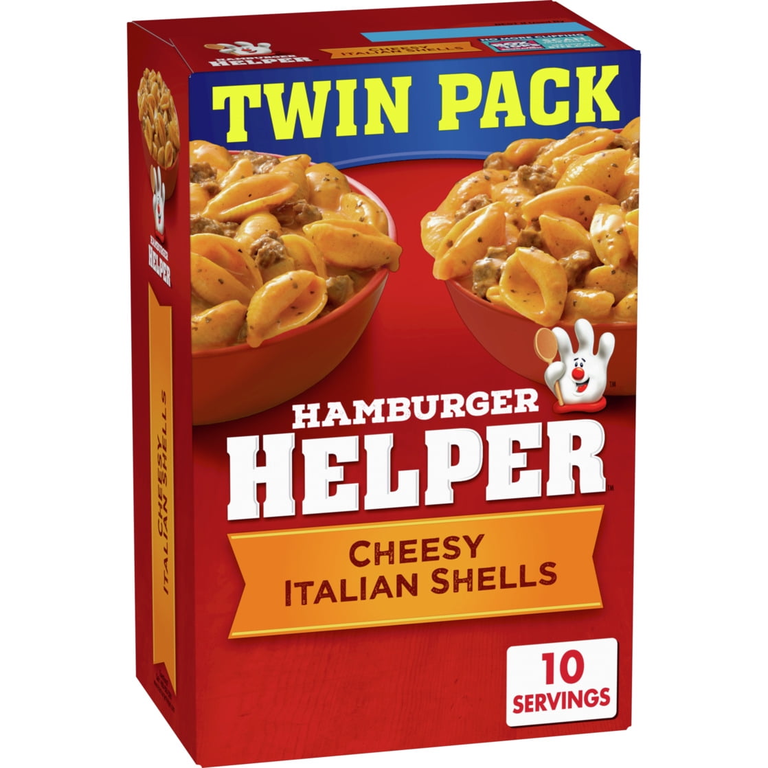 Hamburger Helper, Cheesy Italian Shells Twin Pack, 12.2 oz box ...