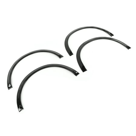 Splash Guard Wheel Eyebrow Flares 4Pcs Gloss Black For Maxton Style ...