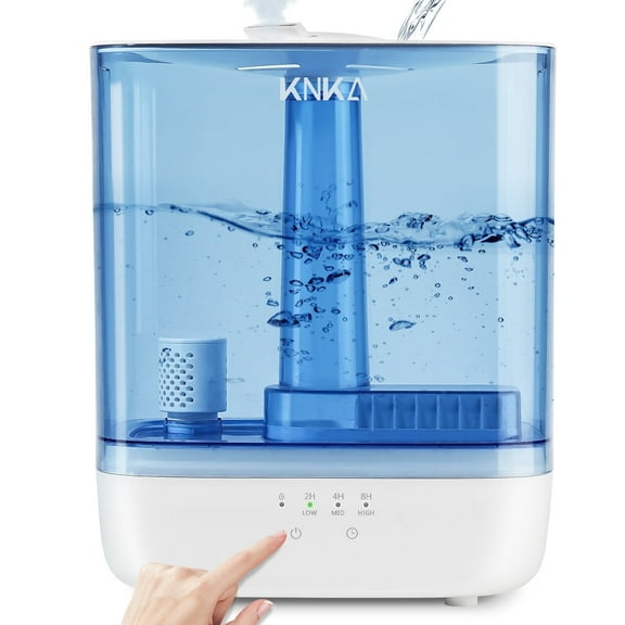 CHIVALZ Humidifier for Room, 6L Cool Mist Top-Fill Humidifiers with ...