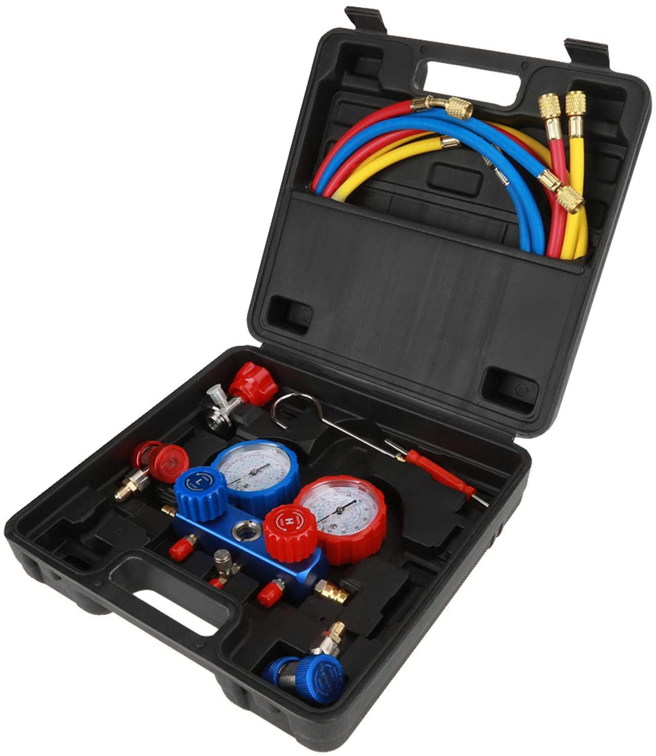 Air Conditioner R2134A Refrigerant Manifold Gauge Meter Set, Double ...