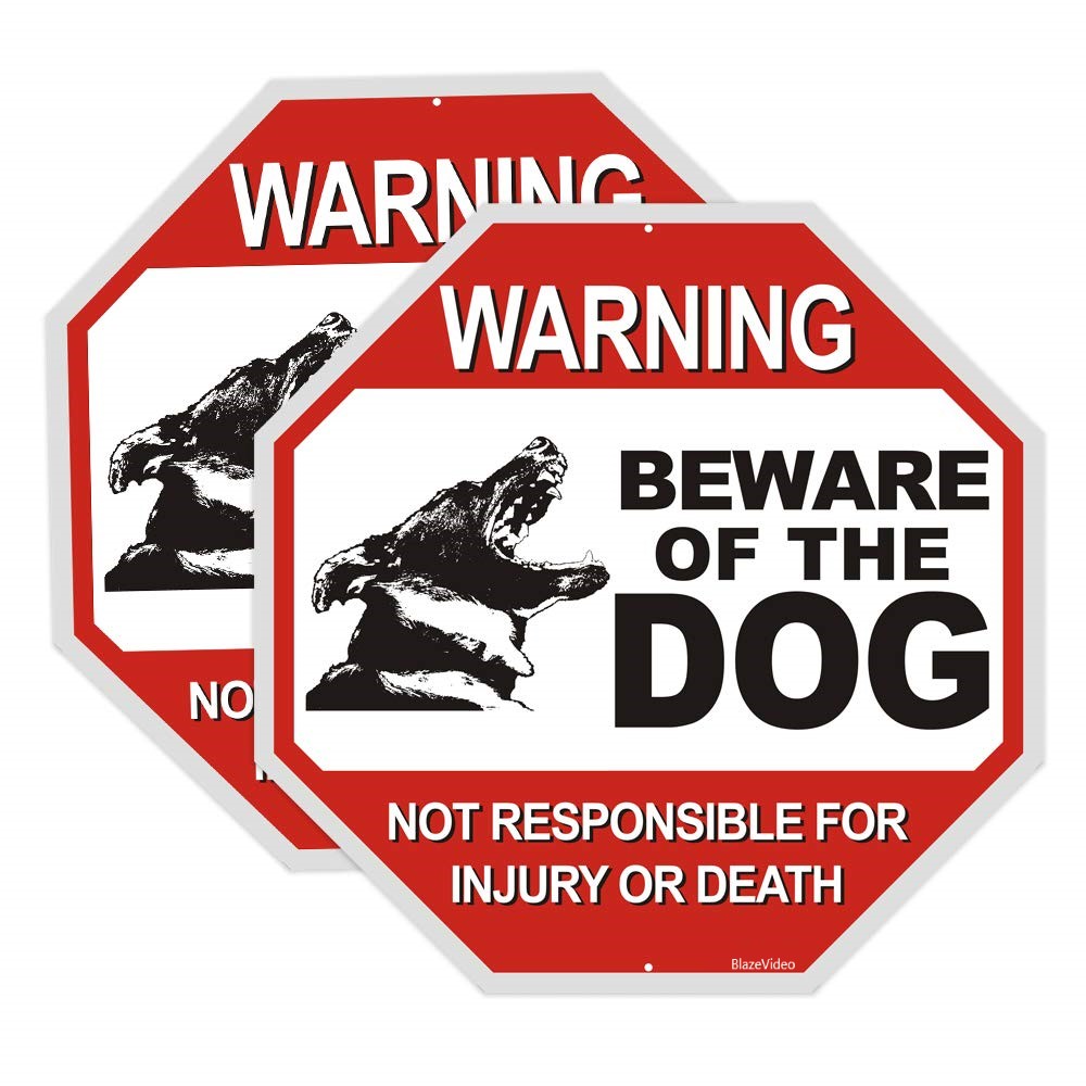 Beware of Dog Sign German Shepherd, Dog Warning Sign, 12x12 Aluminum ...