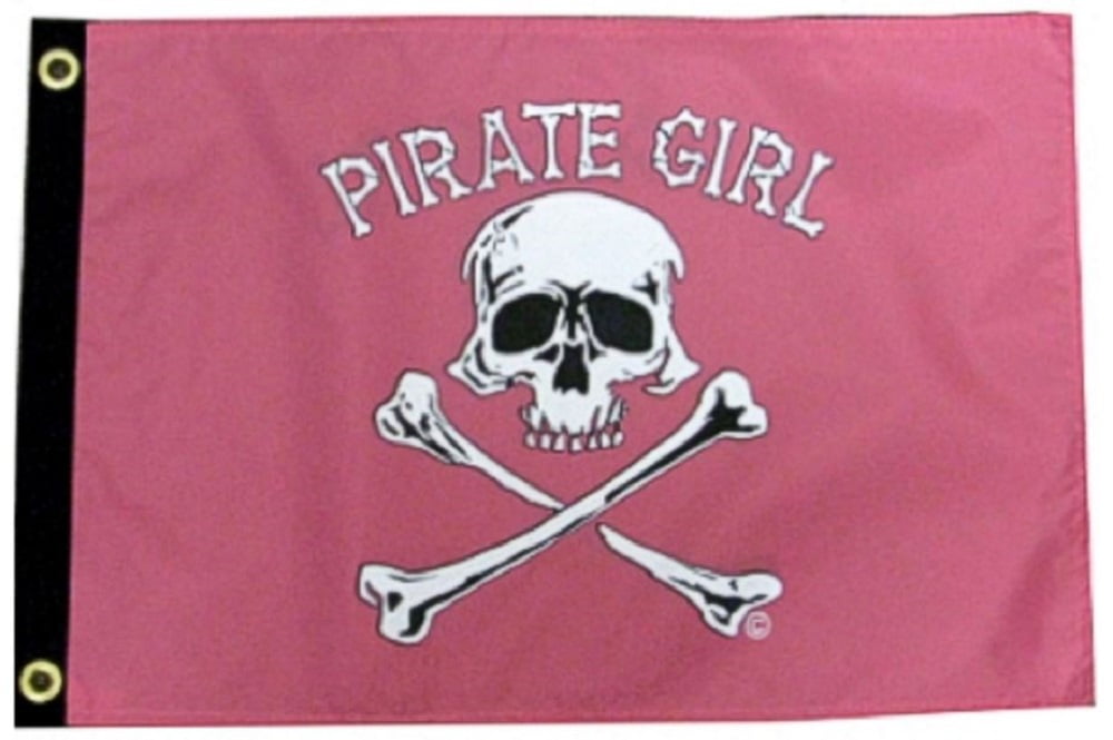 Flappin Flags 12 by 18-Inch Pirate Girl Pirate Flag - Walmart.com