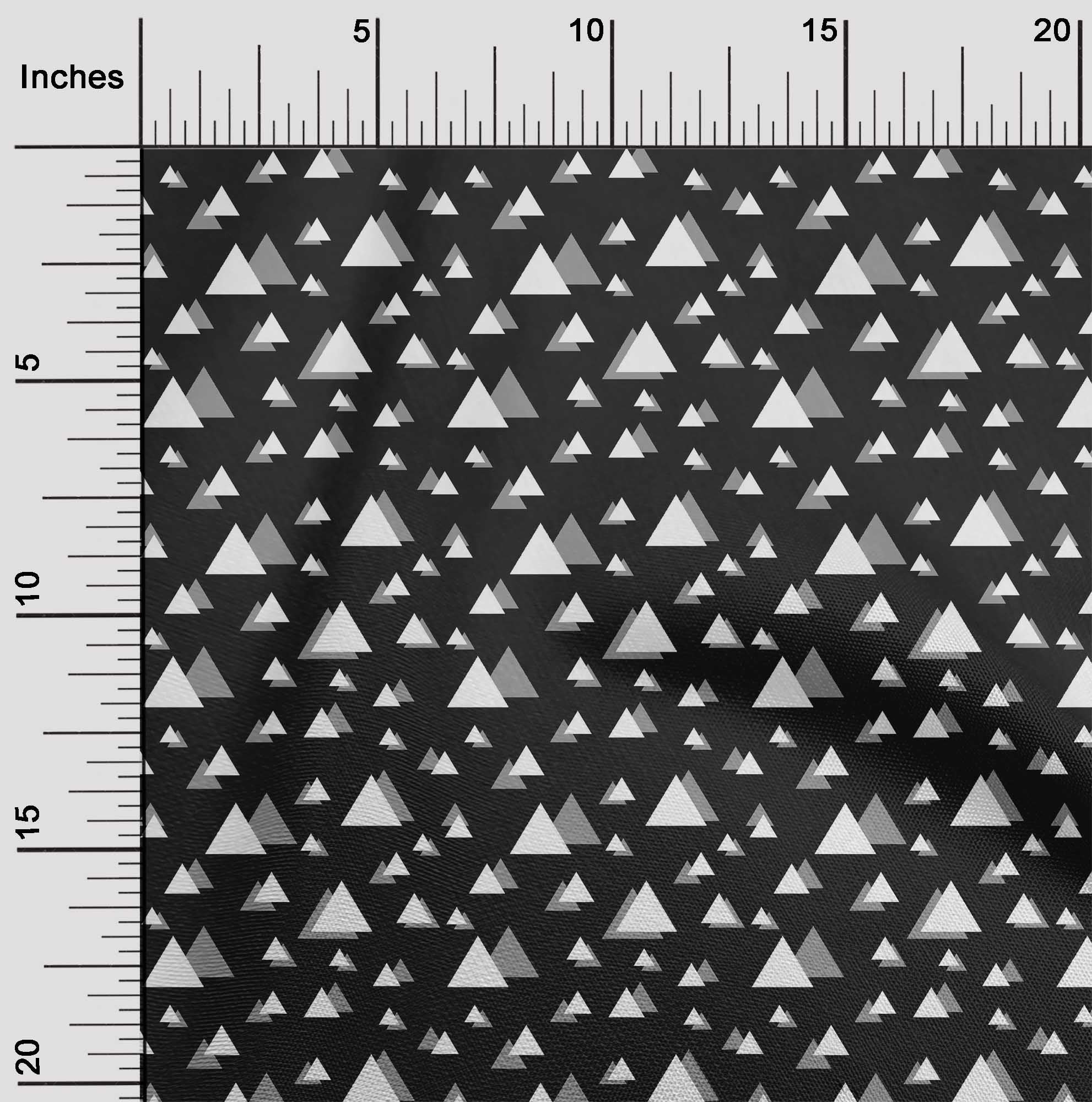 oneOone Silk Tabby Fabric Triangle Geometric Fabric Prints By Yard 42 ...