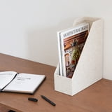U Brands Linen Magazine File Holder, Beige Linen Finish, Beige, 1 Count ...