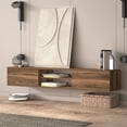 Floating TV Stand 70 Inch - Wall Mounted Entertainment Center, Modern ...