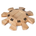 Mexican Train Domino Set: Double 12 Pips/Dots, Wooden Hub, Die Cast ...