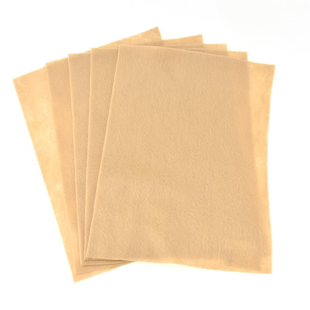 Premium Craft Felt Sheets, 8-1/2-Inch x 11-Inch, 5-Count, Cashmere Tan ...