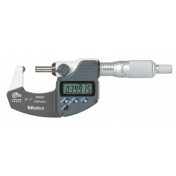Mitutoyo Digital Micrometer,0 to 1 In,SPC 395-351-30 - Walmart.com
