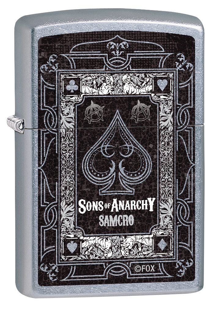 Zippo Lighter: Sons of Anarchy Spade - Street Chrome 78927 - Walmart.com