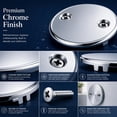 SUPPLYGIANT Overflow Faceplate for Tub 2 Hole Bathtub Faceplate with ...
