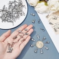 1 Box 304 Stainless Steel Tube Bails Loop Bails Bail Beads Teardrop ...