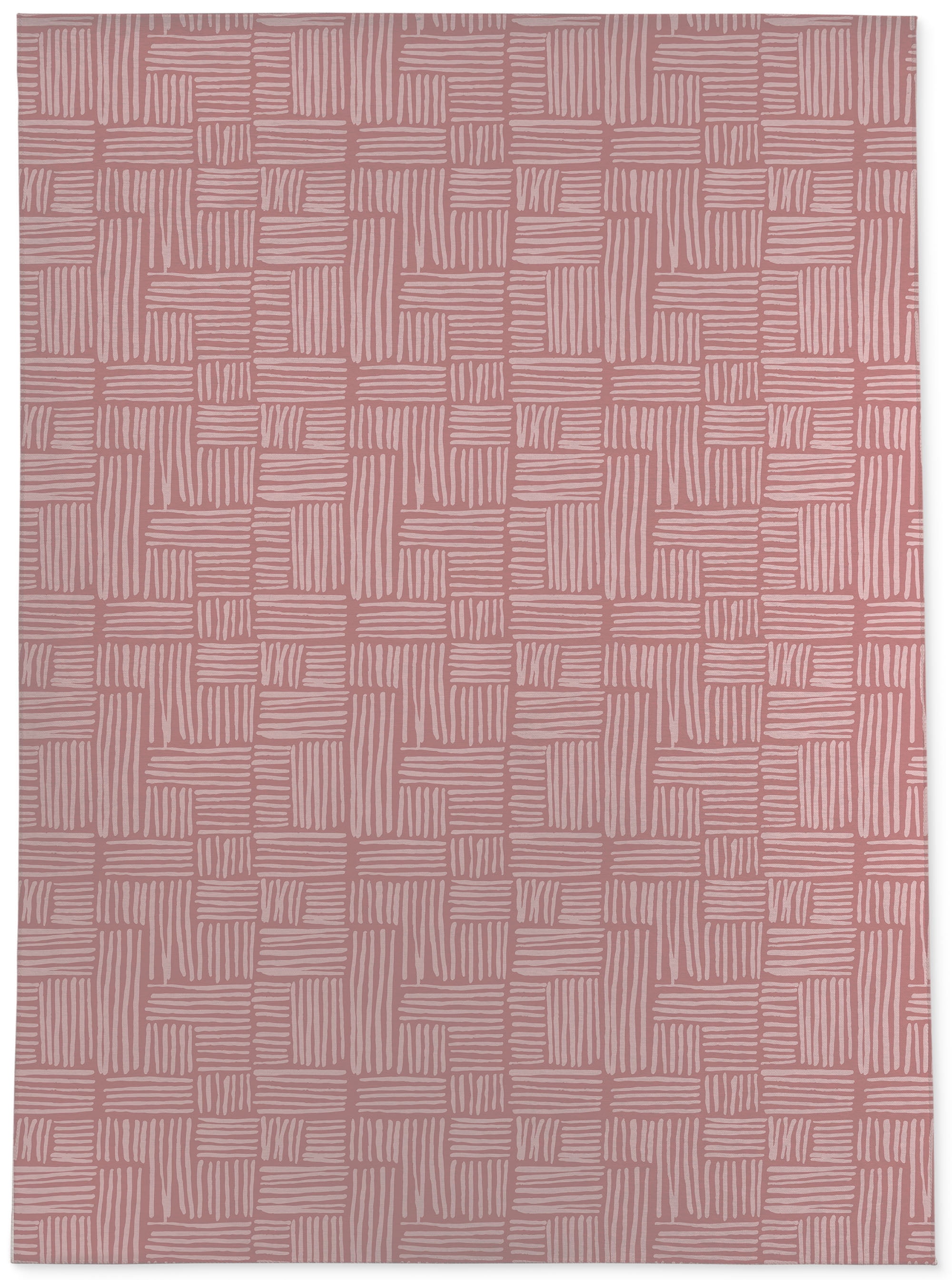Rails Dusty Rose Area Rug by Kavka Designs - Walmart.com