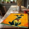 Affixzi Cartoon Dog Print Wood Pet Portrait Wall Decor Poster, Unframed ...