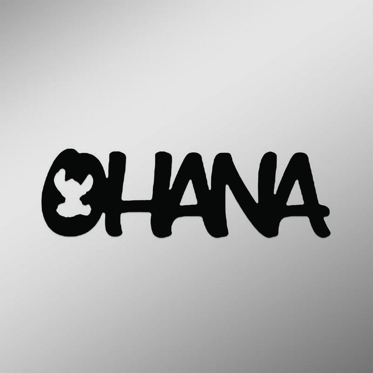 Lilo And Stitch Inspired Ohana Family Decal Sticker | 7-Inches By 2 ...