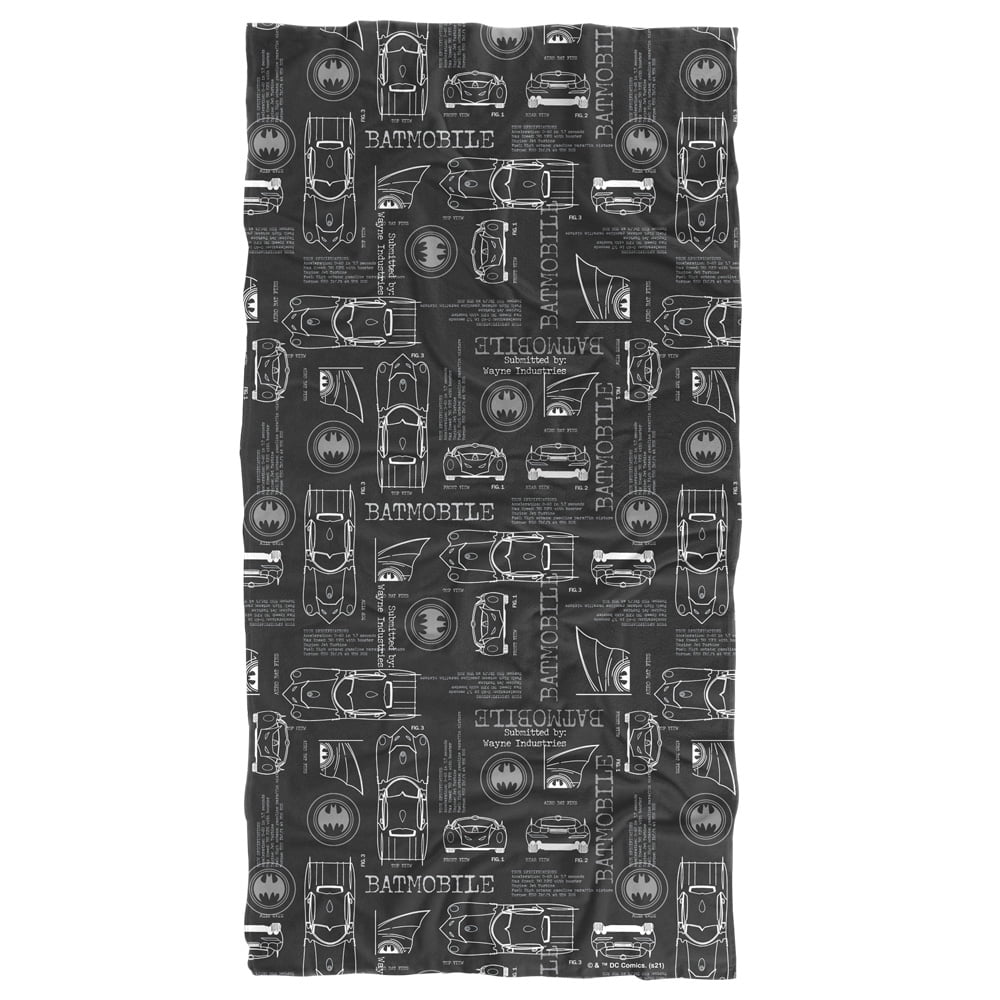 Batman Be Vigilant Pattern Officially Licensed Beach Towel 30' X 60 ...