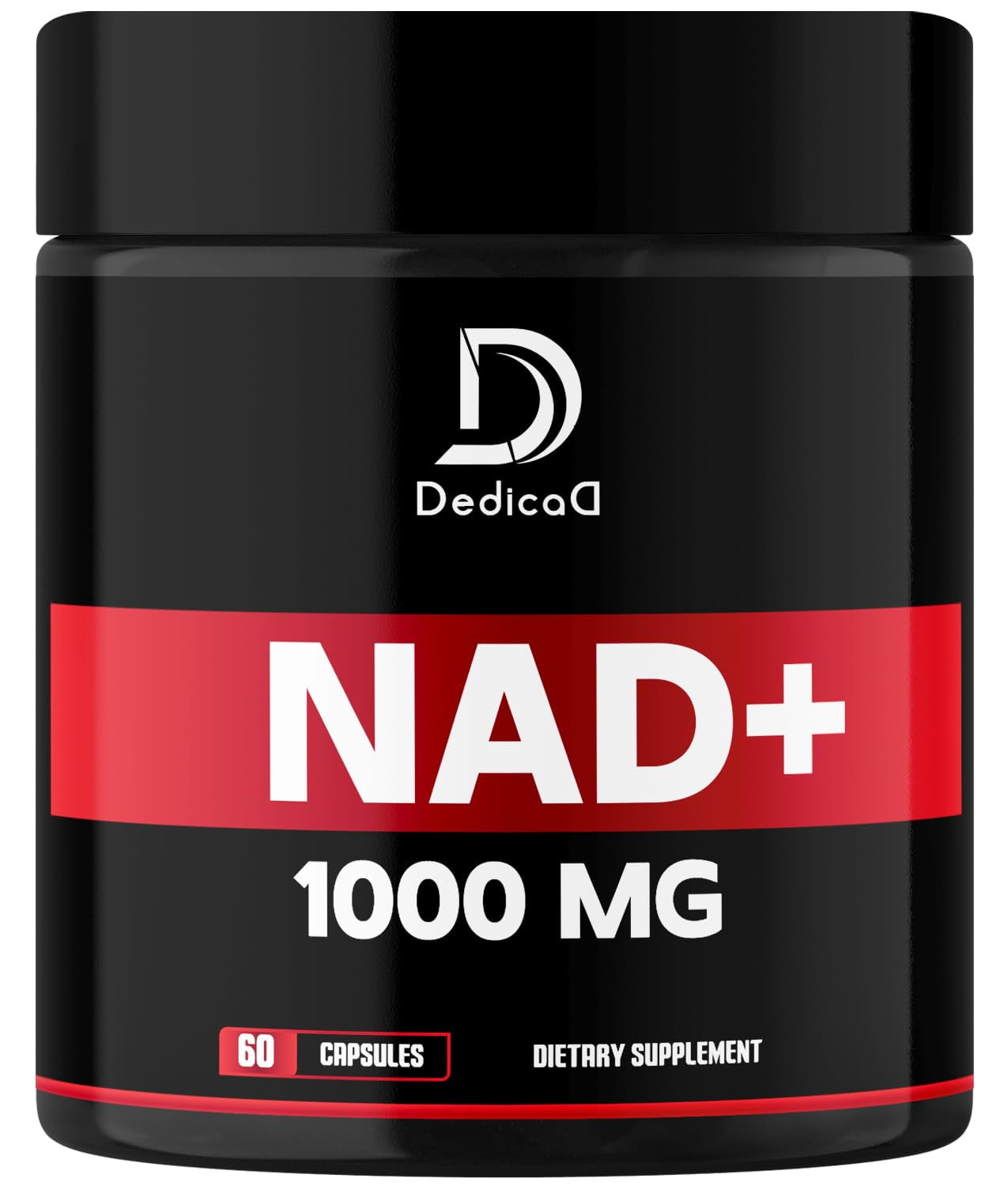 Suplemento DEDICAD NAD+ 1000 mg 90 cápsulas para la energía y la ...