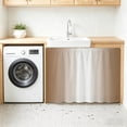 Cabinet Curtains 11"W x 13"L, Brown Ombre Sink Skirt for Bathroom ...