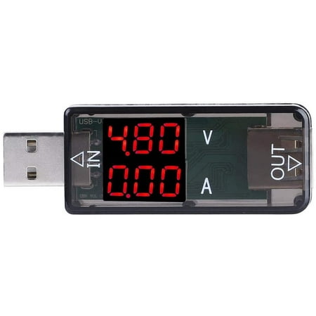USB Voltage Tester, USB Color LCD Voltmeter Ammeter Current Meter ...