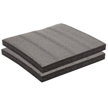 2-Pack Packing Foam Sheets - 16x12x2 Customizable Polyurethane Insert ...