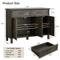 48 Inches Buffet Cabinet with Storage, Farmhouse Sideboard Buffet, with ...
